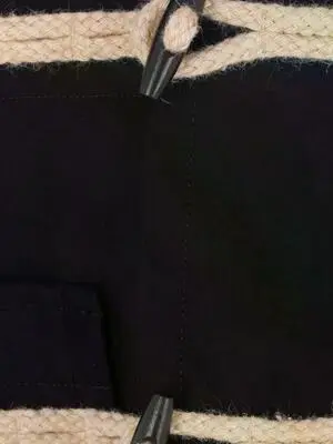 Sacai Hooded Toggle-fastening Coat - Blue