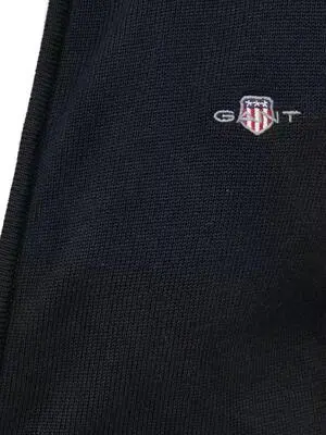 Gant Zipped Logo Cardigan