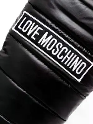 Moschino Quilted Logo-plaque Snow Boots