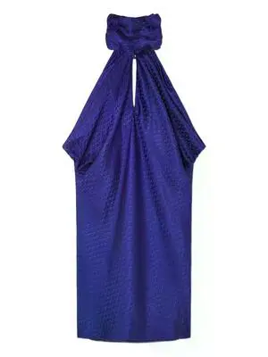 Versace Draped Halterneck Mini Dress