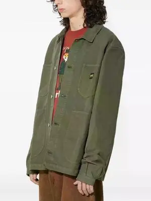 STAN RAY Coverall Double-pocket Button-front Jacket - Green