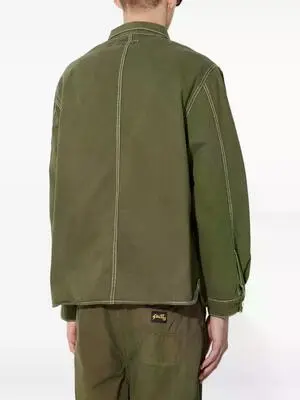 STAN RAY Contrast-stitch Half-buttoned Shirt