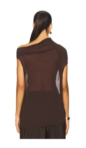 NICHOLAS Ryanne Top - Chocolate