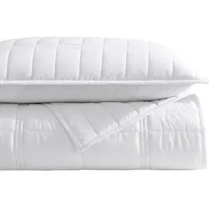 Calvin Klein Washed Percale Quilt & Shams Set White