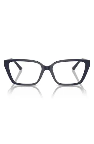 JIMMY CHOO 55mm Cat Eye Optical Glasses Blue/demo Lens