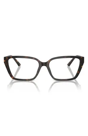 JIMMY CHOO 55mm Cat Eye Optical Glasses - Havana/demo Lens