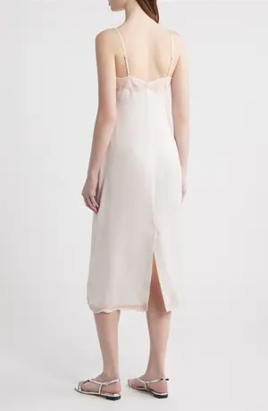 Rag & Bone Ann Embroidery Detail Midi Slipdress