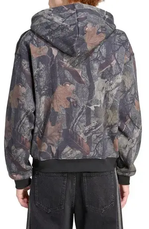 Adidas Camo Fleece Zip Hoodie