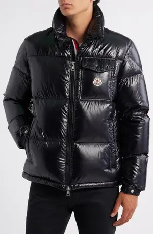 Moncler Montbeliard Short Down Jacket - Black