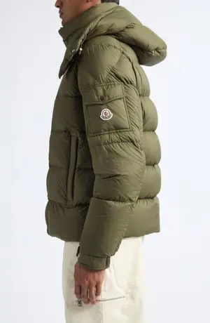 Moncler Maya 70 Hooded Quilted Down Jacket - Green