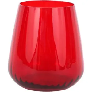 VIETRI Francesca Double Old Fashioned Glass - Red