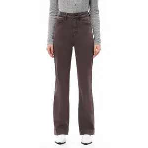 BAYEAS High-waist Bootcut Jeans - Chocolate
