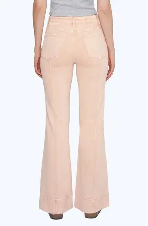 BAYEAS High-rise Flare Jeans - Pink