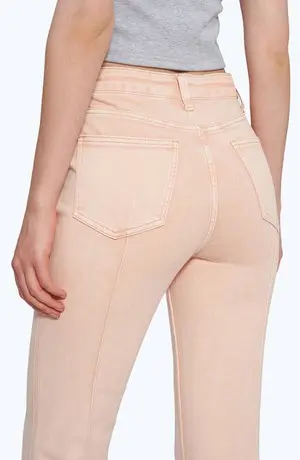 BAYEAS High-rise Flare Jeans - Pink