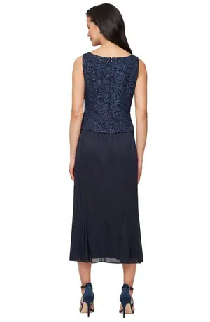 Alex Evenings Jacquard Dress With Jacket