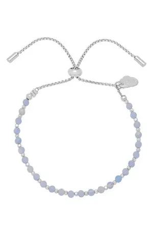 Estée Lauder Amelia Beaded Slide Bracelet Silver