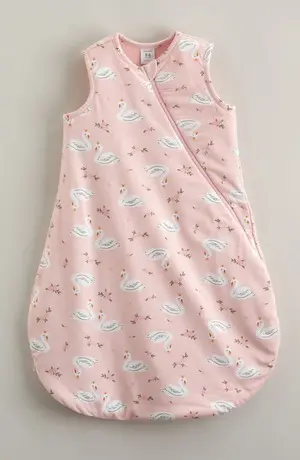 Nordstrom Cozy Wearable Blanket - Pink Lotus Swan Bouquet