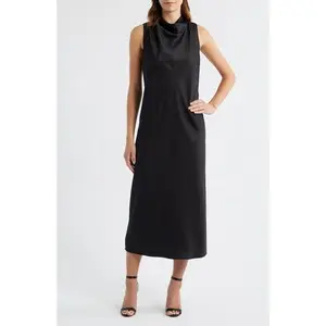 Sam Edelman Cowl Neck Maxi Dress - Black