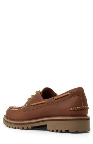 Aldo Lugged Boat Shoe - Dark Brown