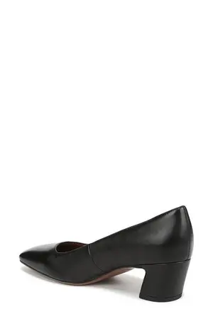 Franco Sarto Salino Square Toe Pump - Black Smooth