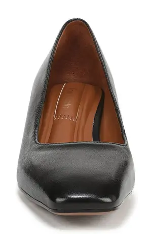 Franco Sarto Salino Square Toe Pump - Black Smooth