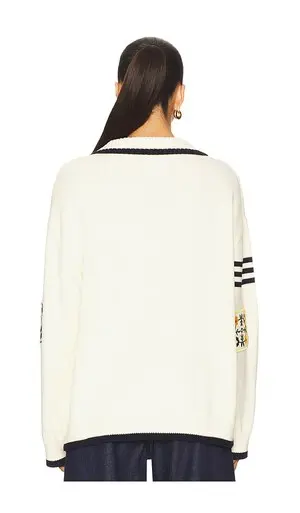 FOUND York Varsity Patch Jacket - Off White