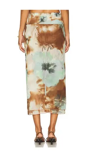 Free People Sunset Mesh Maxi Skirt
