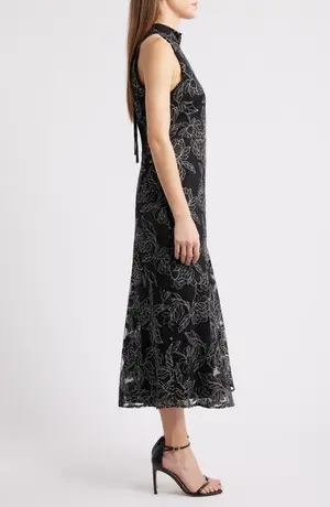 Sam Edelman Embroidered Fit & Flare Cocktail Dress