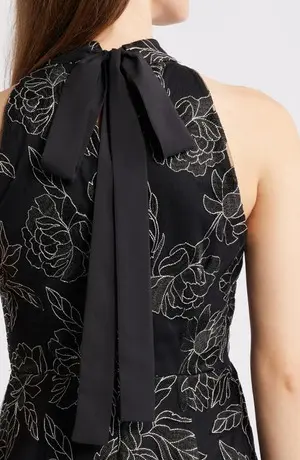 Sam Edelman Embroidered Fit & Flare Cocktail Dress