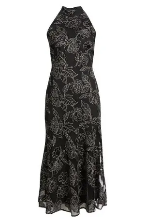 Sam Edelman Embroidered Fit & Flare Cocktail Dress