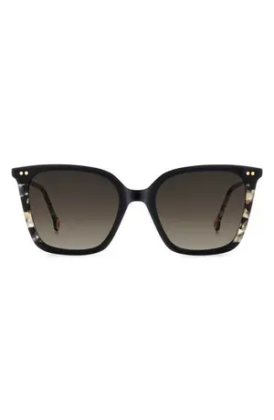 Carolina Herrera Square Sunglasses - Black Havana/brown Sf