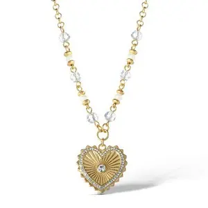 Jessica Simpson Heart Necklace - Gold