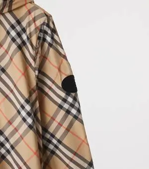 Burberry Check Hooded Jacket - Beige
