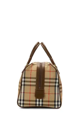 Burberry Haymarket Check Boston Bag