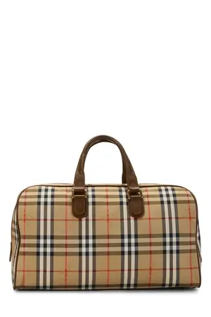 Burberry Haymarket Check Boston Bag