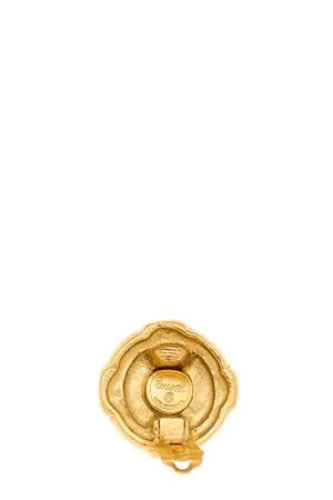 Chanel Button Earrings