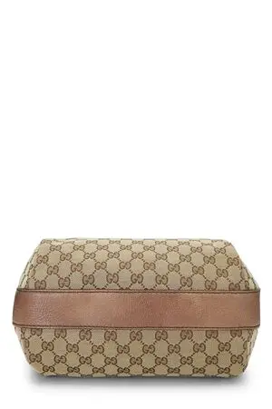 Gucci Original Gg Canvas Bamboo Braided Hobo