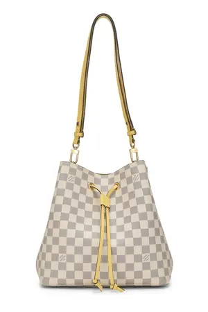 LOUIS VUITTON Louis Vuitton Damier Azur Neo Noé Bucket Bag Yellow