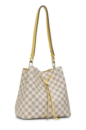 LOUIS VUITTON Damier Azur Neo Noé Bucket Bag - Yellow