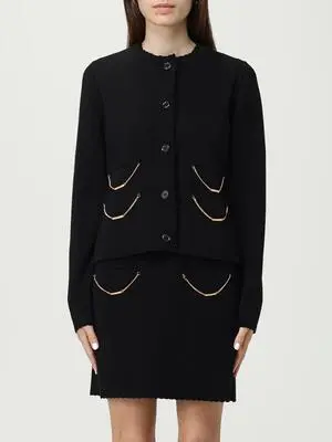 Moschino Chain Detail Cardigan - Black