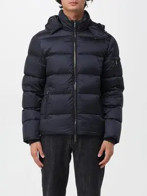 MOORER Padded Jacket With Hood - Blue