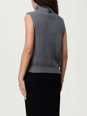 DONDUP Sleeveless Funnel Neck Top - Grey