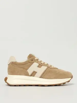 Hogan Lace Up Sneakers - Beige