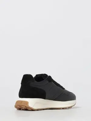 Hogan Leather And Suede Sneakers - Black