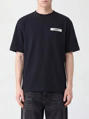 Jacquemus Contrast Appliqué Logo Cotton Crew-neck T-shirt