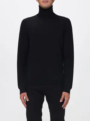 ZANONE Fine Knit Turtleneck Sweater - Black