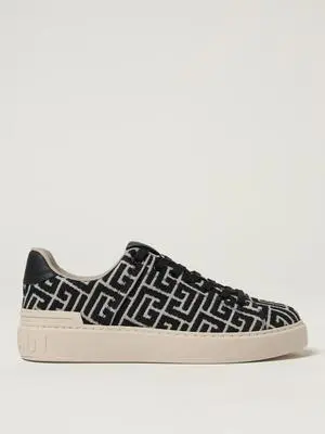Balmain Monogram Jacquard Sneakers - Black