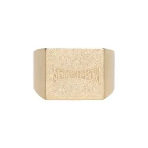 Vetements Boxing Logo Signet Ring - Gold