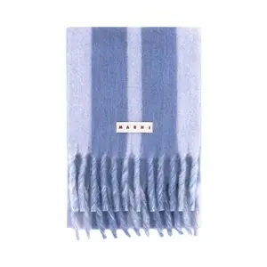 Marni Maxi Logo Scarf 'glass - Grey