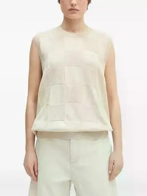 Carhartt Work In Progress Checked Sleeveless Knitted Top